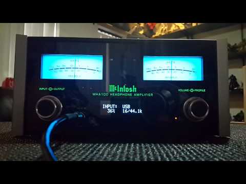 Mcintosh MHA-100 LED's - YouTube