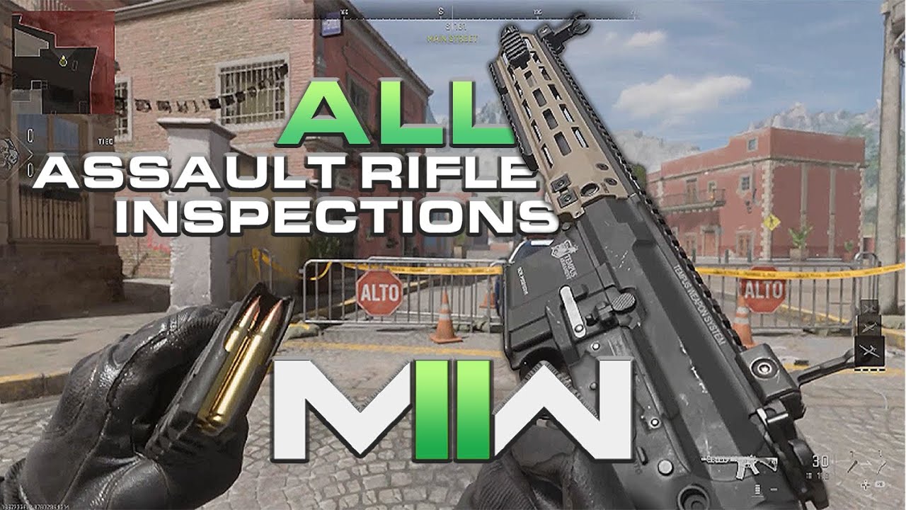 COD Modern Warfare 2 - ALL Assault Rifle Weapon Inspections + Reload ...