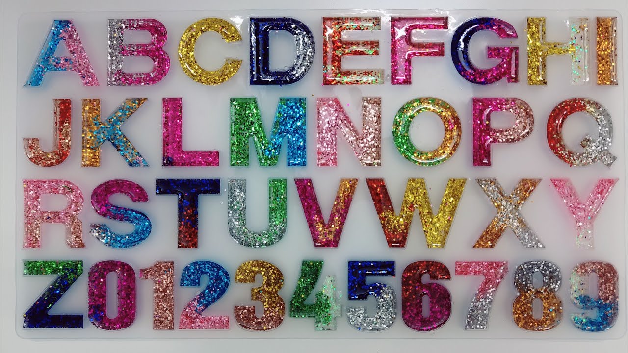 Creating Letters A to Z and Numbers 0 to 9 using resin | Learn ...