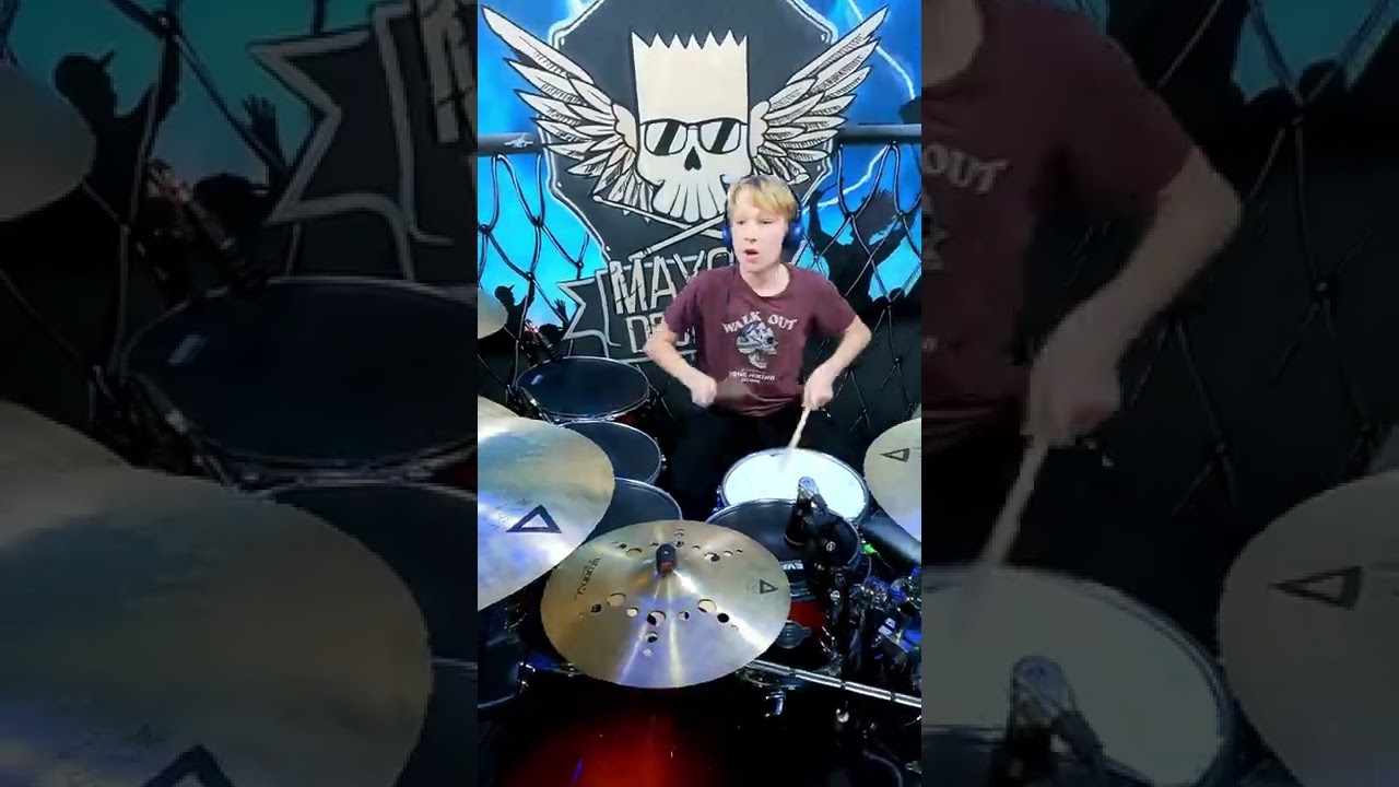 #shorts RAVE on drums! Crab Rave - YouTube