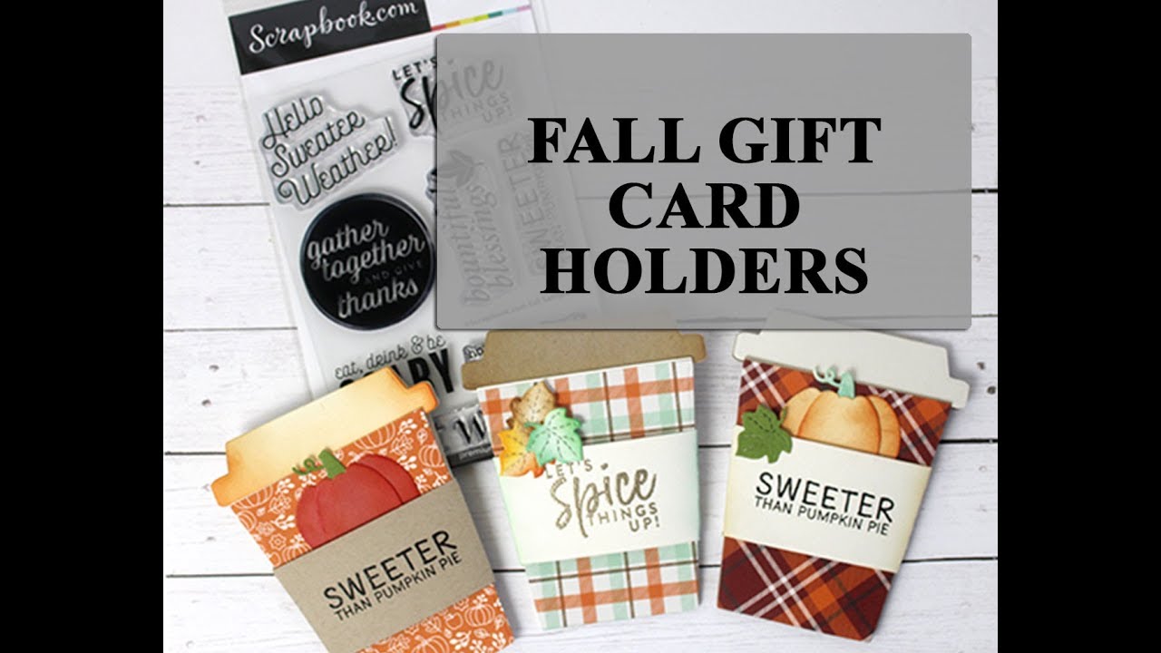 Fall Gift Card Holders with extra pumpkin spice! - YouTube