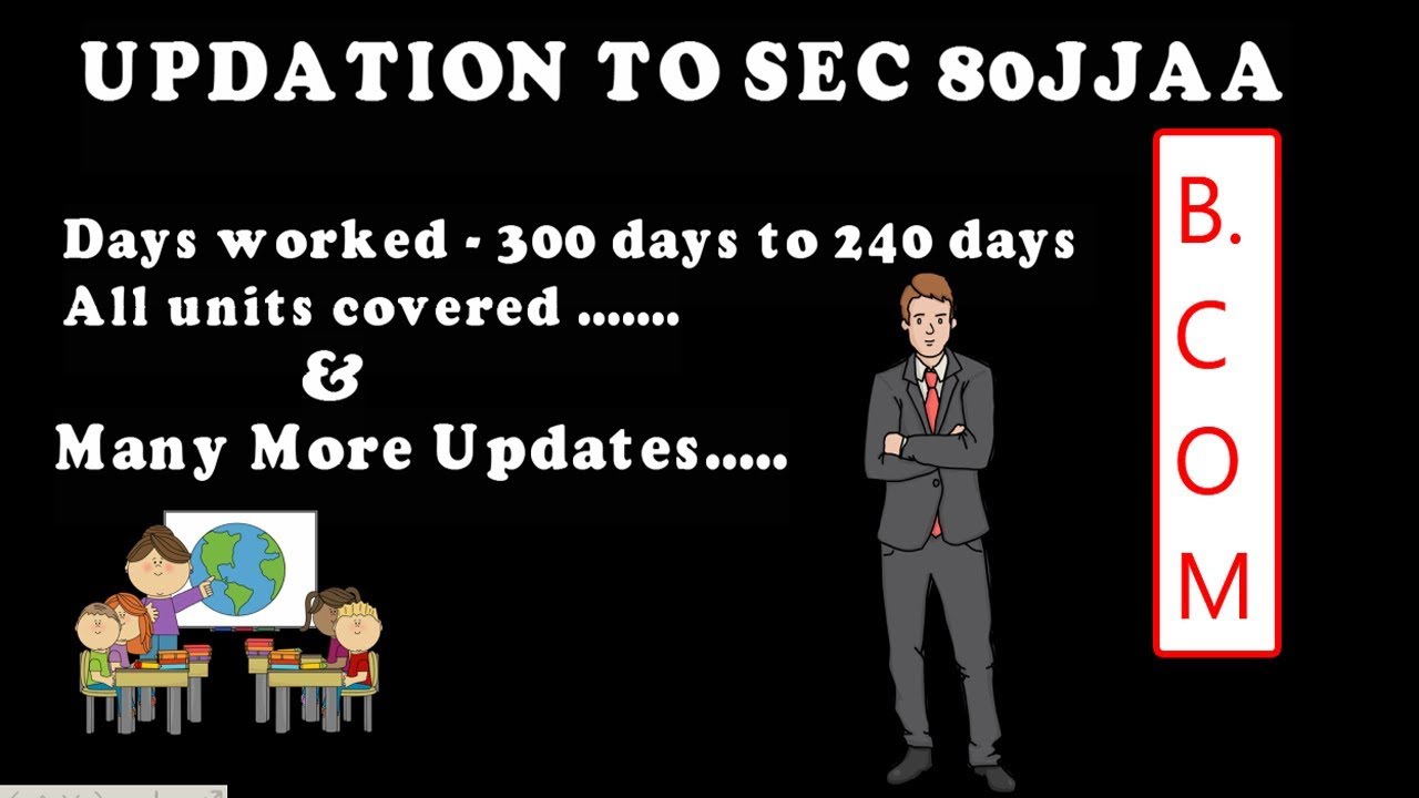 Updated sec 80jjaa | Comparison of old and new | By Free Ki Pathshala ...
