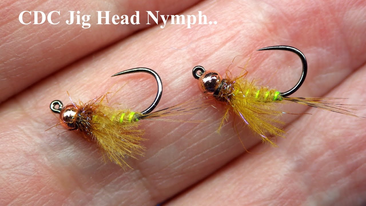 Tying a CDC Dark Pardo Jig Head Euro Nymph by Davie McPhail - YouTube