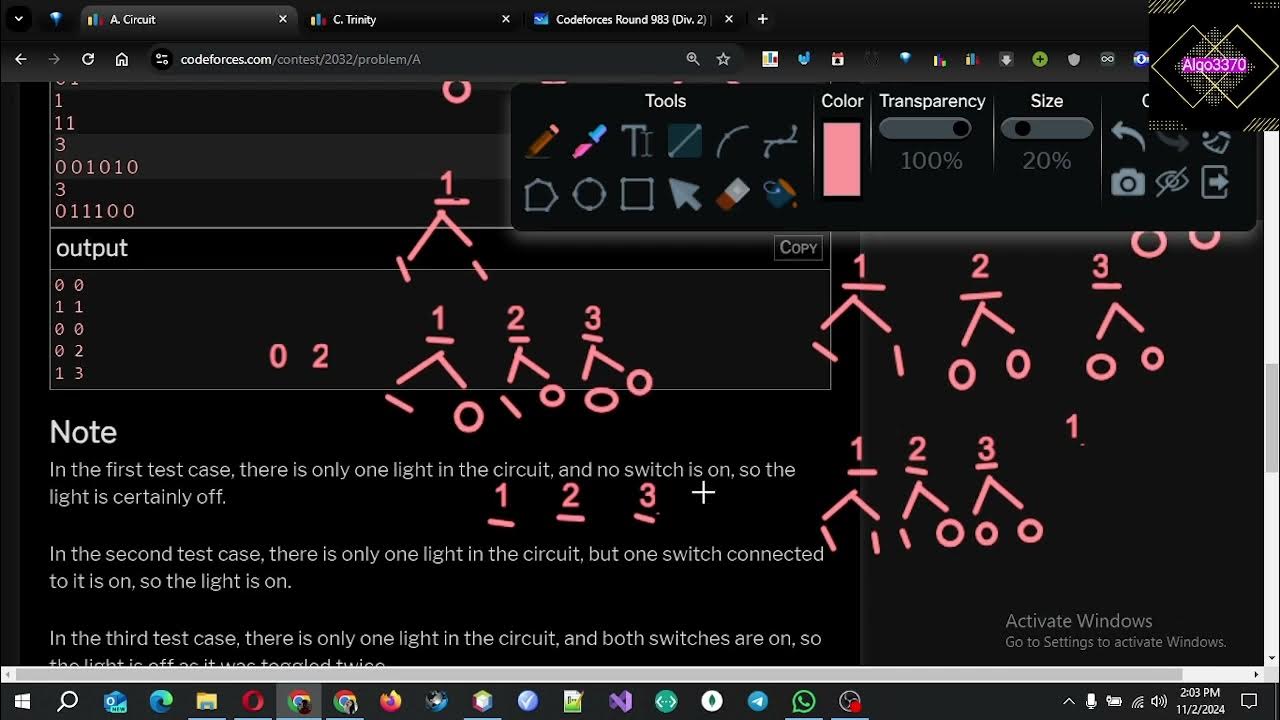 A. Circuit | Codeforces Round 983 (Div. 2) | CP in Bangla | Java solution - YouTube