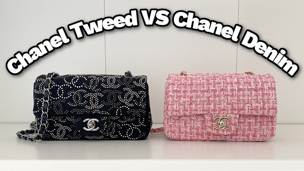 Chanel Tweed VS Chanel Denim Bags 🤔 || Pros and Cons, Wear and Tear ...