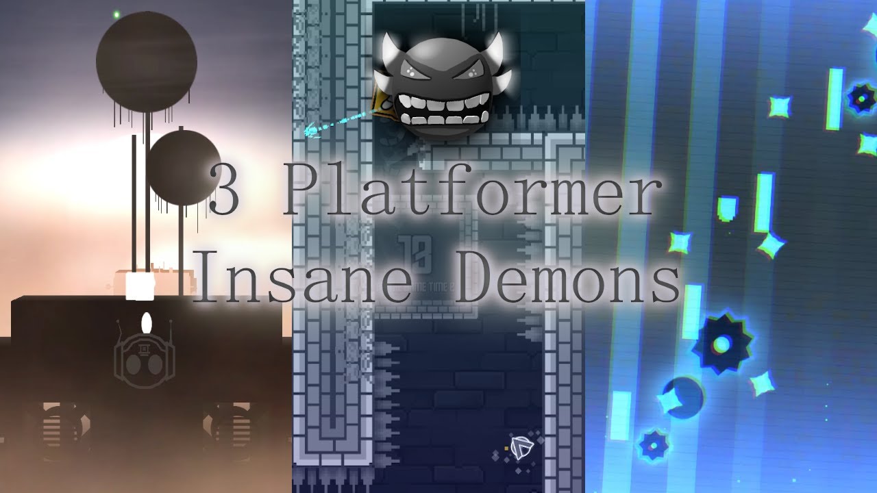 3 Platformer Insane Demons | WASTING THEY CYCLES, Magic Archer ...