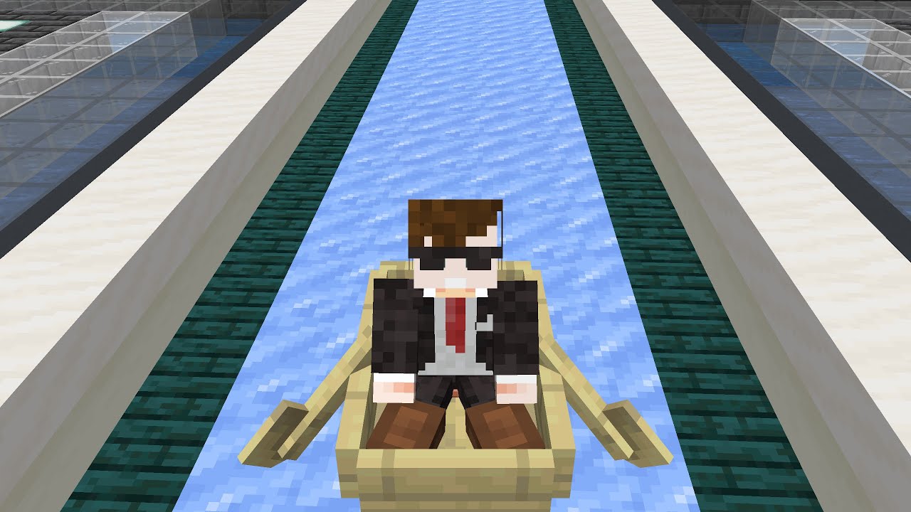 Minecraft Ice Boat Race but I START LAST 😎🔥🏁🥇 - YouTube