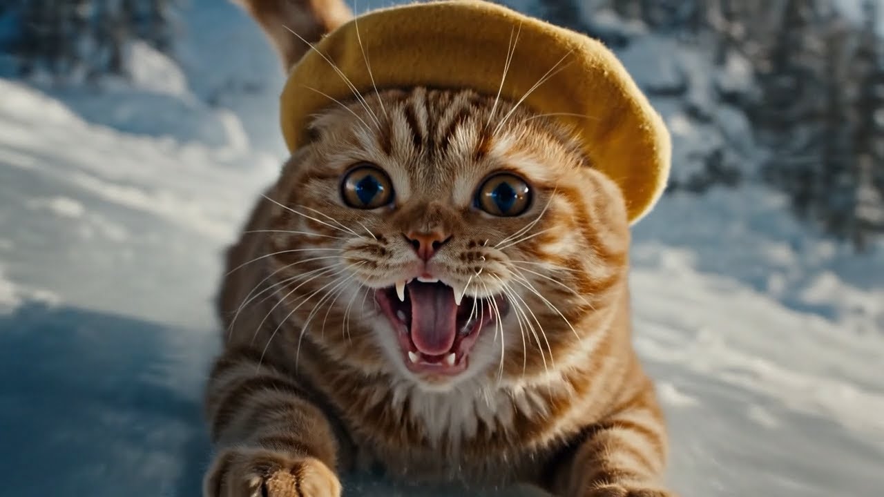 Survival in Snow Storm Kitty and Mom Cat | AI Kitty Tales | Cinematic ...