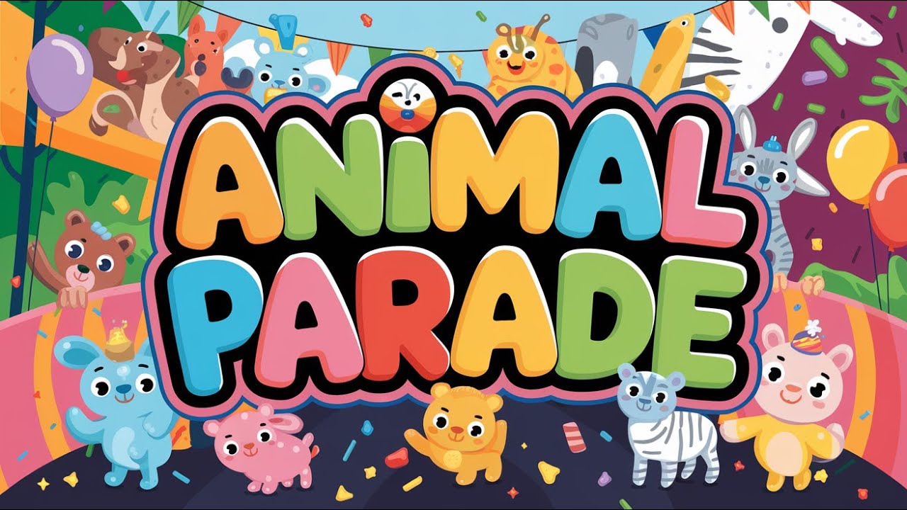 Animal Parade! Classic Nursery Rhymes | Kidzone Animal Time | Animals ...