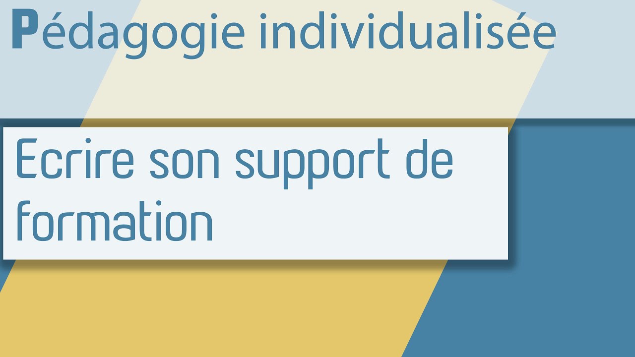 Comment écrire un bon support d'apprentissage ou de formation ? support ...
