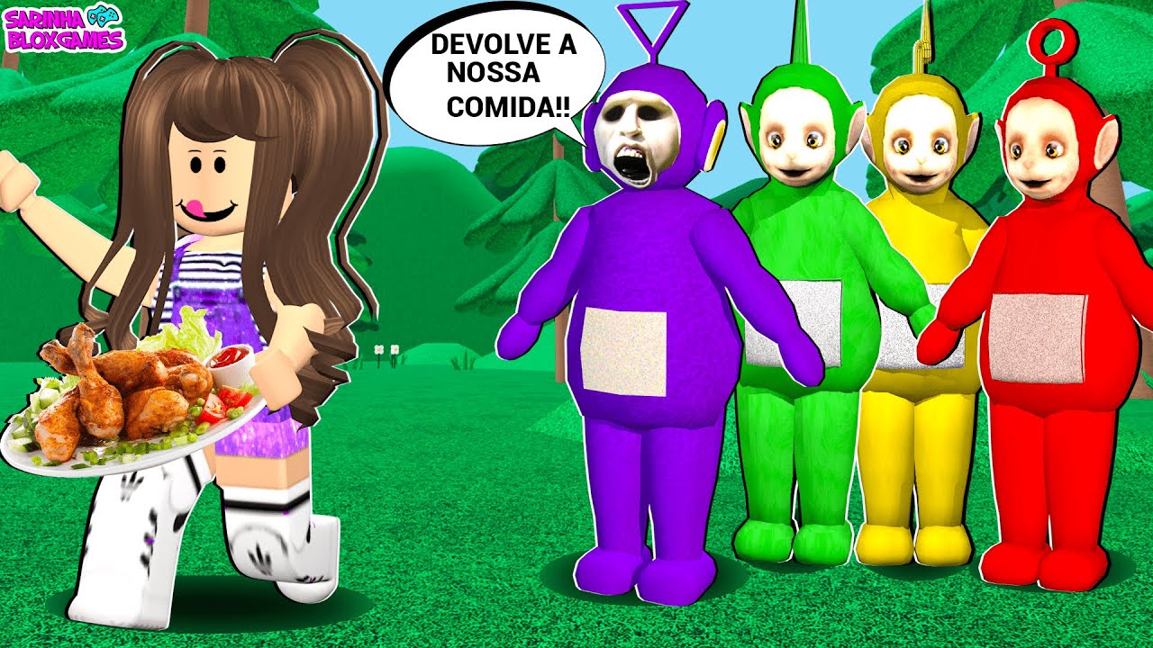 CORRA DOS TELETUBBIES FAMINTOS no ROBLOX - Hungry Tubbies - YouTube