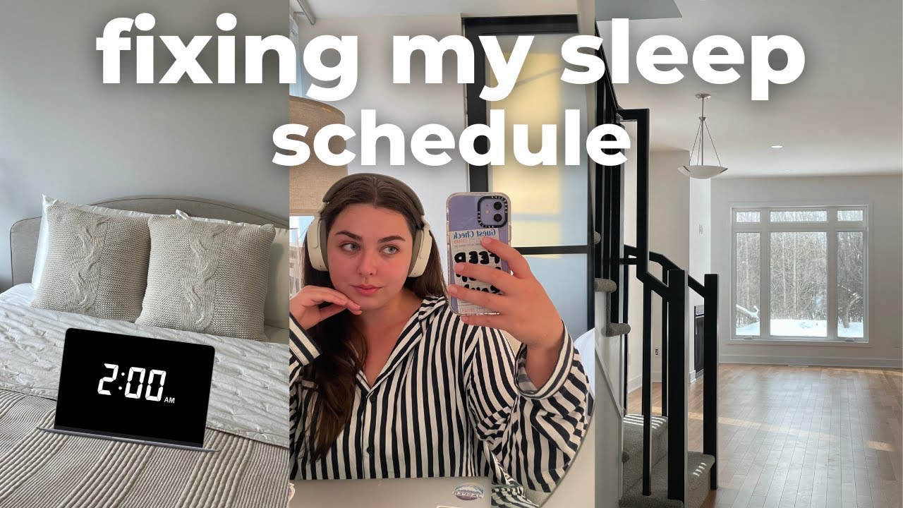 fixing my sleep schedule vlog *realistic* + getting out of a slump ...