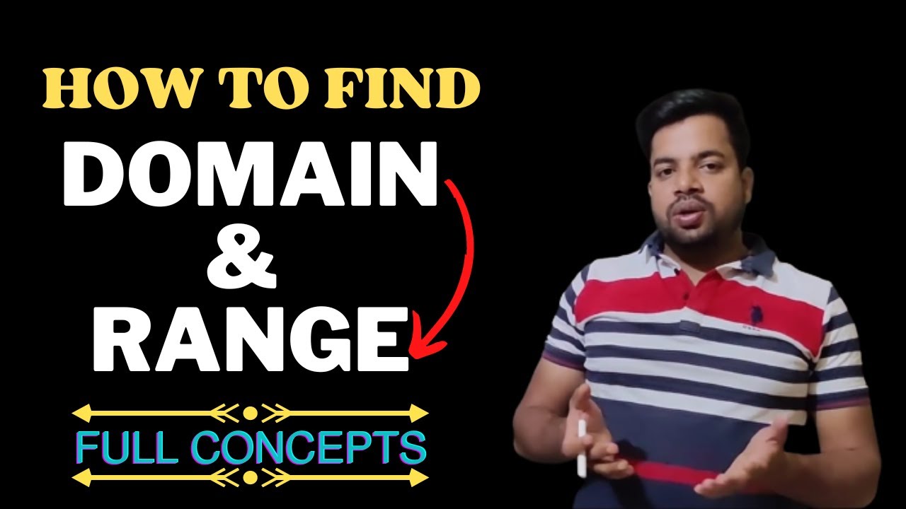 RANGE & DOMAIN FUNCTION || RD SHARMA || NCERT || EXAMPLER CLASS 12 ...