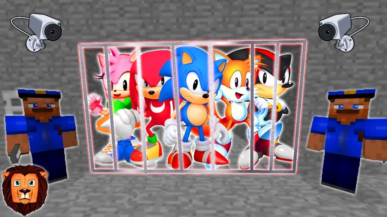 TEAM SONIC CLASICO PRESOS (MINECRAFT PRISON ESCAPE) | MINECRAFT ESCAPA ...