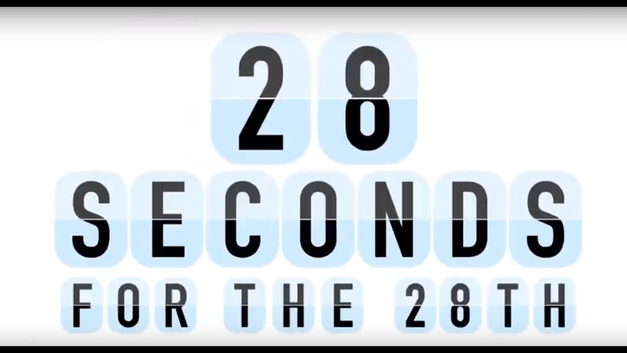 28 Seconds for the 28th: Come to our town hall - YouTube