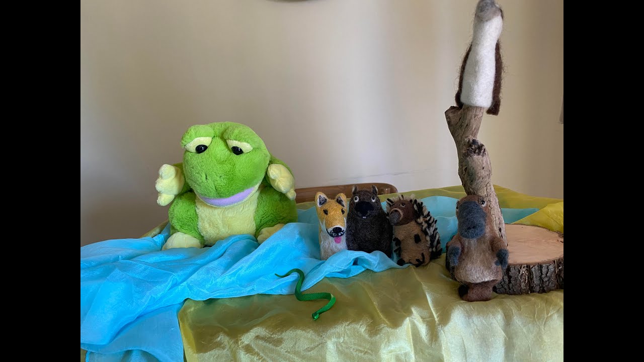Puppet Storytelling: Tiddalick The Thirsty Frog Tale - YouTube