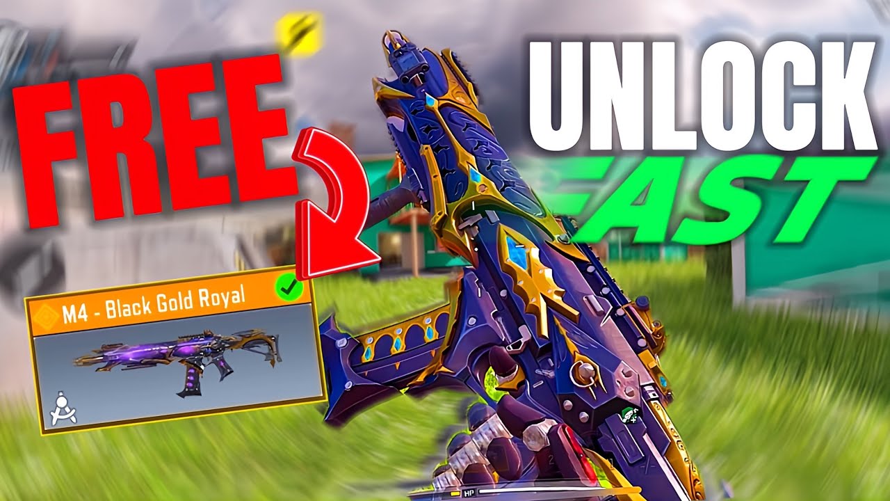 How To Claim The New FREE Legendary M4 - Black Gold ! | CODM - YouTube