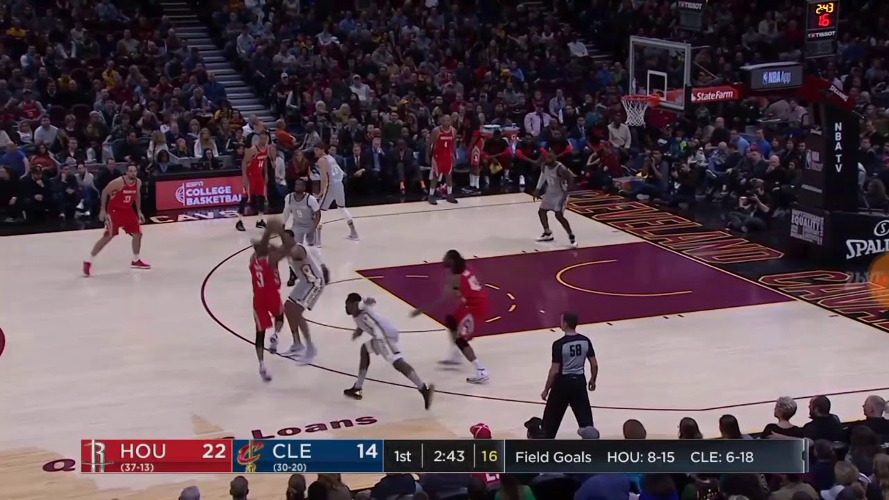 Nene Dunks on Lebron James!!!!! Caviliers vs Rockets. - YouTube