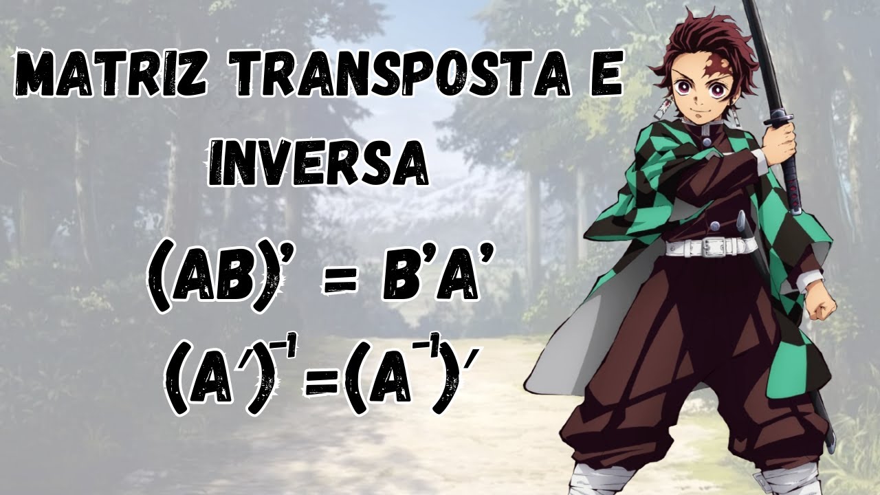 Propriedades de Matriz transpostas e inversa - YouTube