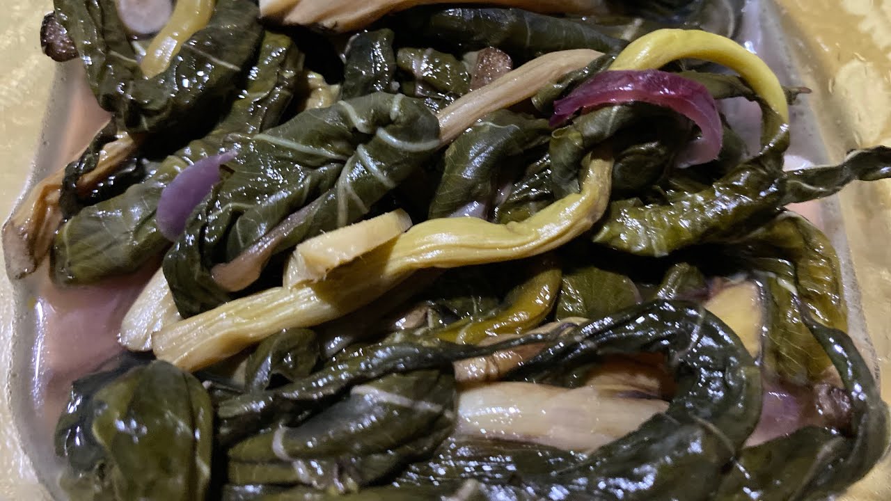 How To Cook Paksiw na Gabi Recipe - YouTube