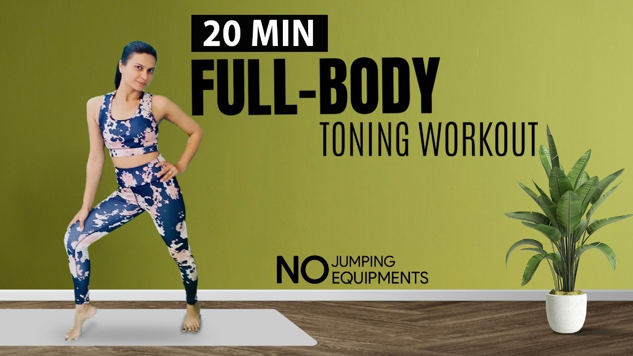 20-Minutes Full Body Toning workout at home. Workout | Exercise ...
