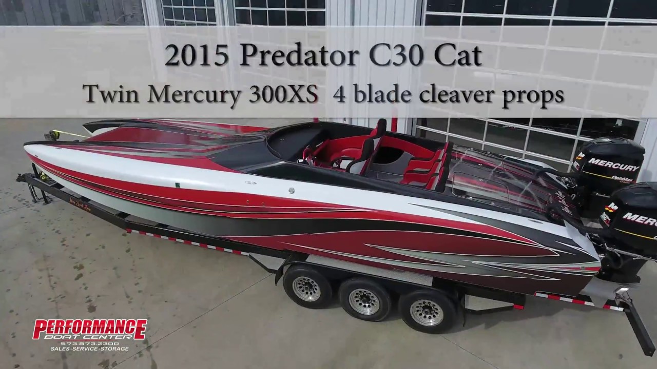 2015 Predator C30 Cat with twin Mercury 300XS offered by Performance ...