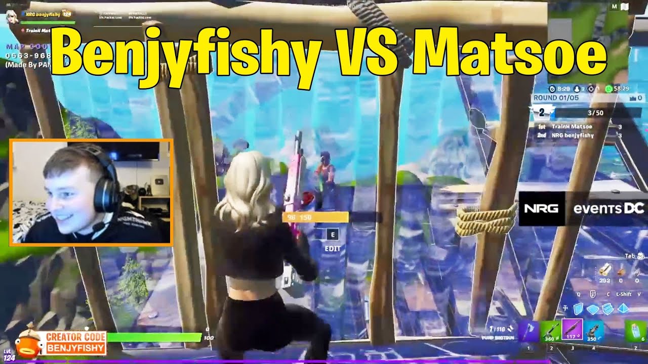 Benjyfishy VS TrainH Matsoe 1v1 Buildfights - YouTube