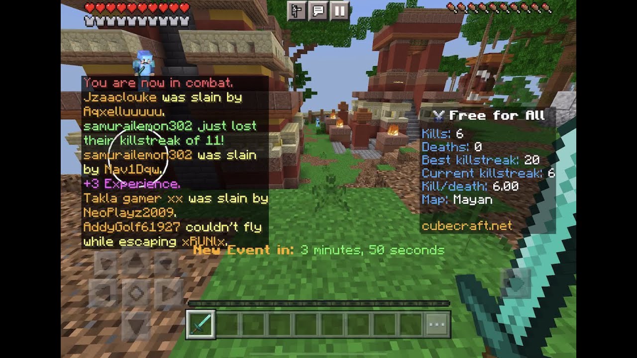 CubeCraft Free For All #5 (Minecraft Bedrock: Pocket Edition) - YouTube