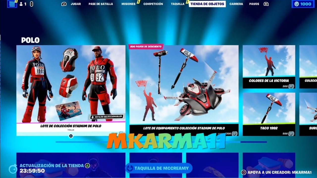 Skins Polo En La Nueva Tienda Fortnite Hoy Temporada 3 Capítulo 4 Youtube