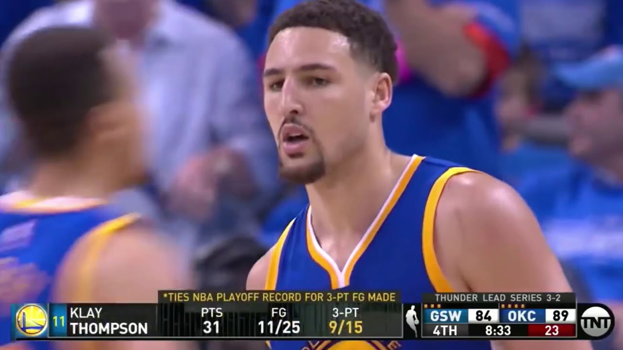 The Playoff Game Klay Thompson Made History - YouTube
