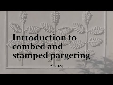 Introduction to combed and stamped pargeting - YouTube