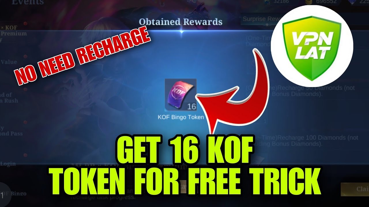 VPN! FREE 16 KOF TOKEN TRICK👌NO NEED RECHARGE KOF EVENT PHASE 2 ALEXIS ...
