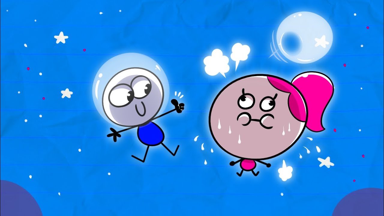 "Out Of SPACE" Pencilmate and Pencilmiss go to the MOON! | Pencilmation ...