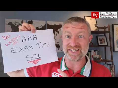 ACCA AAA Exam Tips S26