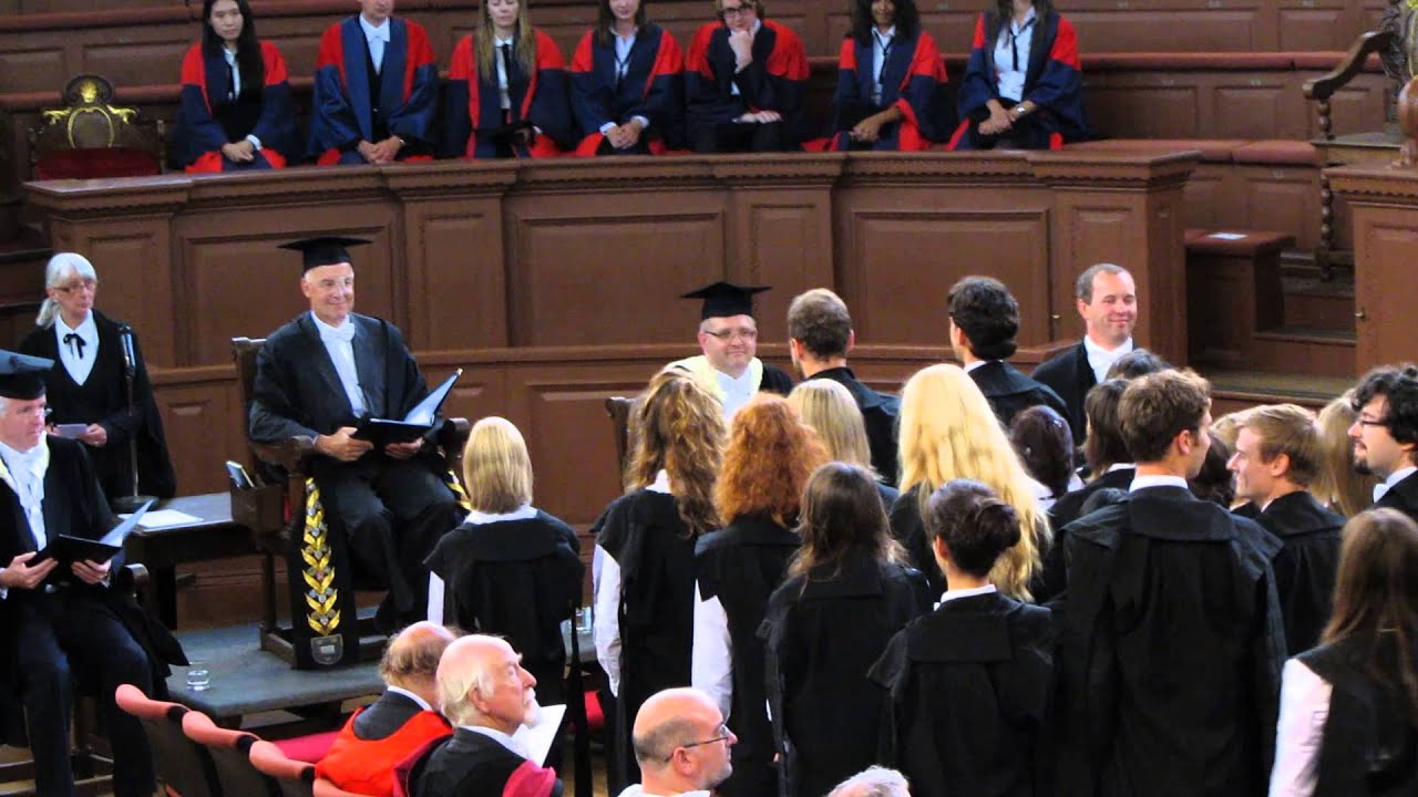 Allison's MPhil Graduation #1: exiting the Sheldonian to be hooded ...