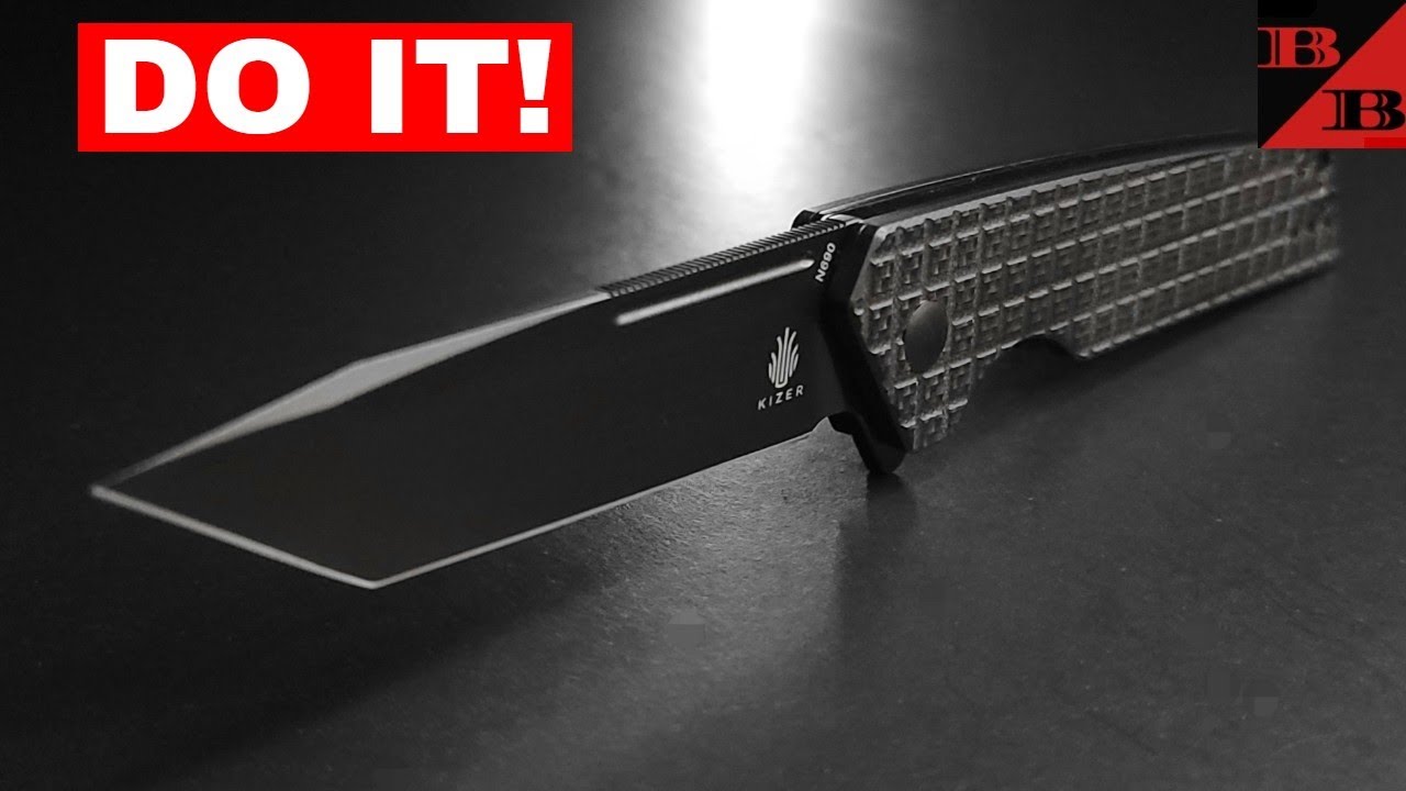Kizer Lan | Review | Frag Pattern | Budget Knife | Flawless Action ...