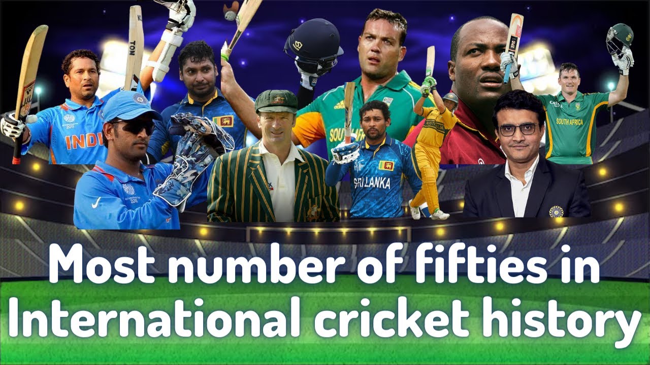 Most number of fifties in International cricket history | Test ODI T20 ...