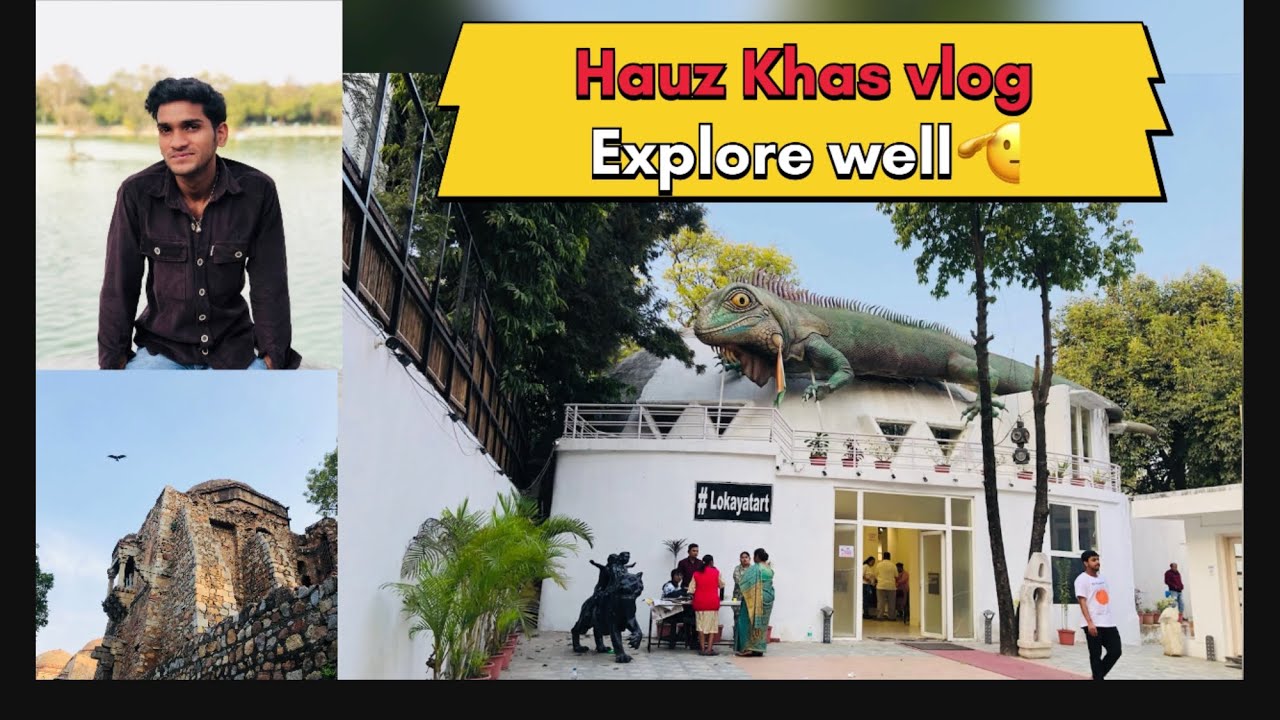 Hauz Khas village explore by jamna par boys 🫡 - YouTube