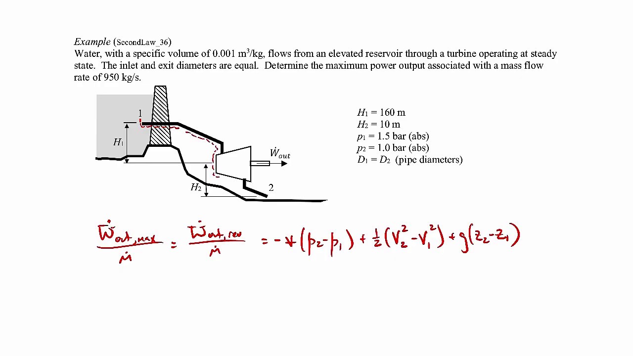 Internally Reversible Work Example - SecondLaw 36 - YouTube
