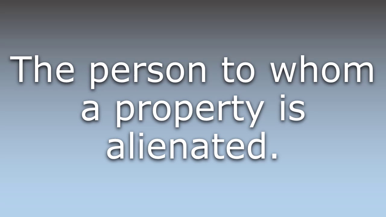 What does Alienee mean? - YouTube