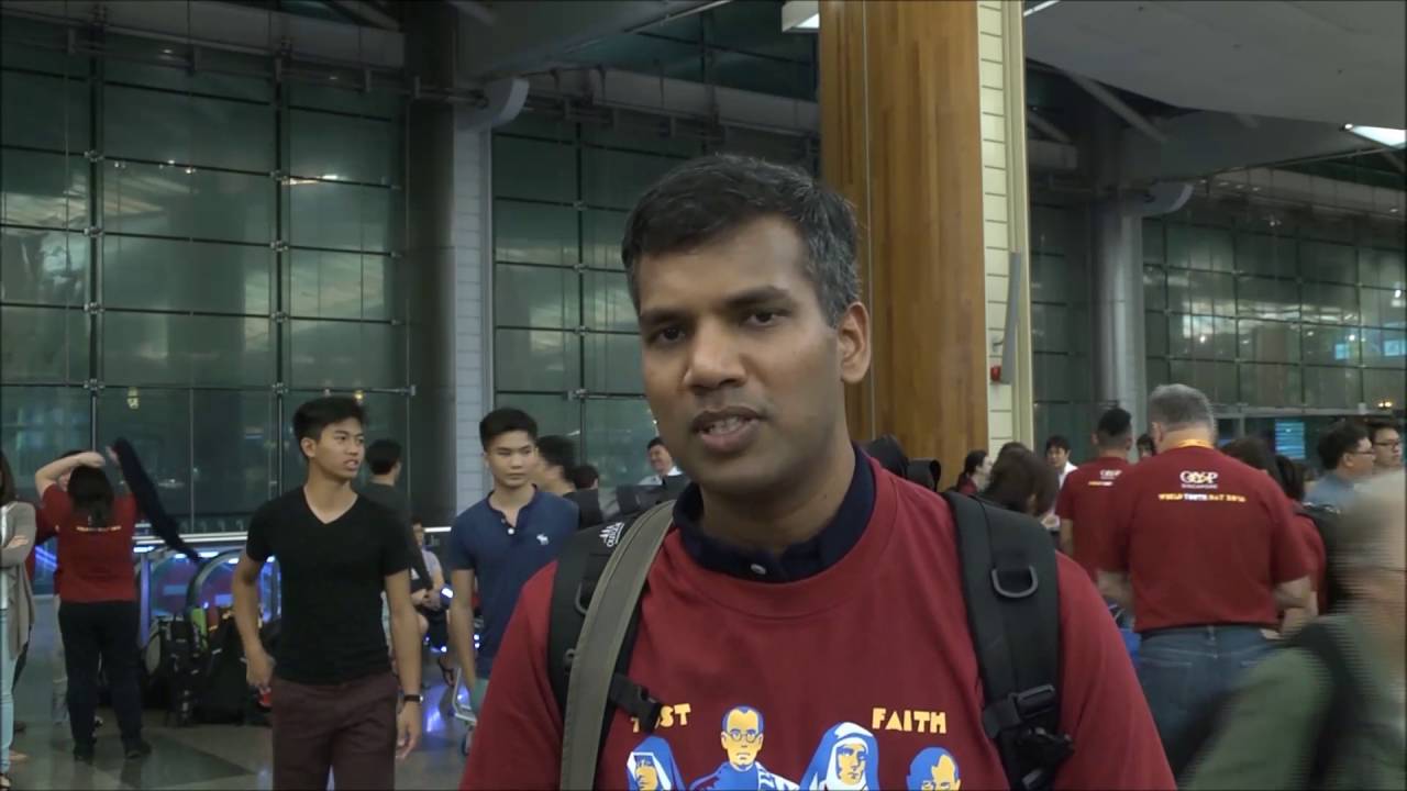 Departure for World Youth Day 2016 - Interview with Fr Jude David - YouTube
