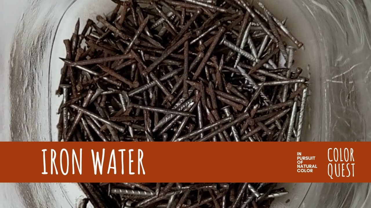 HOW TO MAKE IRON WATER TO SHIFT NATURAL DYE COLOR | ORGANIC COLOR ...