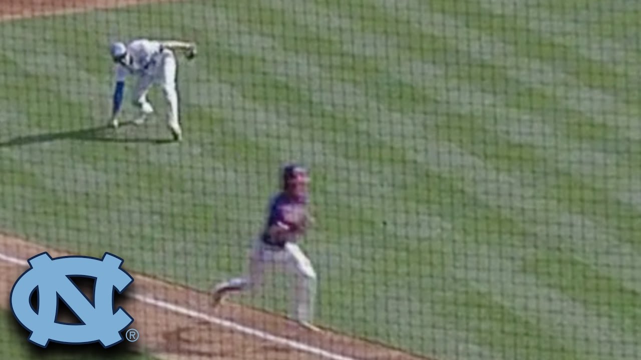 North Carolina's Kyle Datres Completes Barehanded Play - YouTube