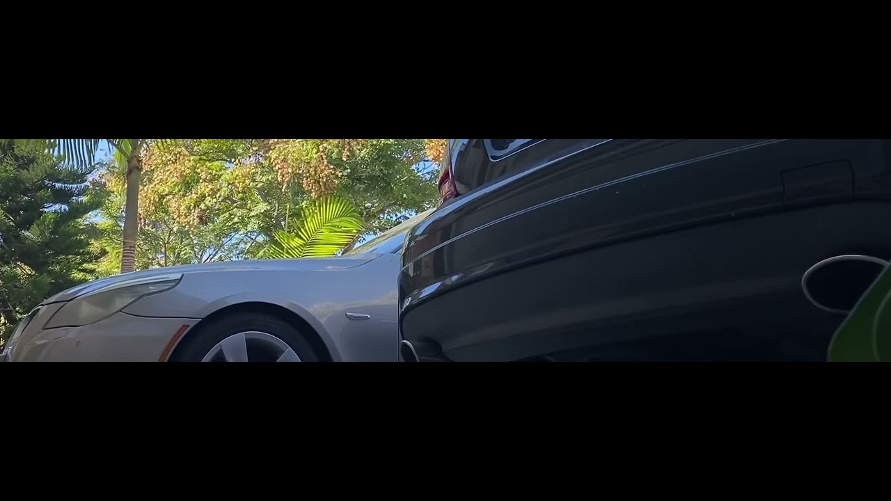 Double X pipe w204 c300 (with mufflers) - YouTube