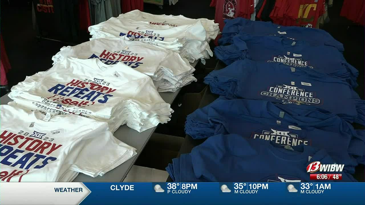 Rally House releases KU gear after Big 12 title - YouTube