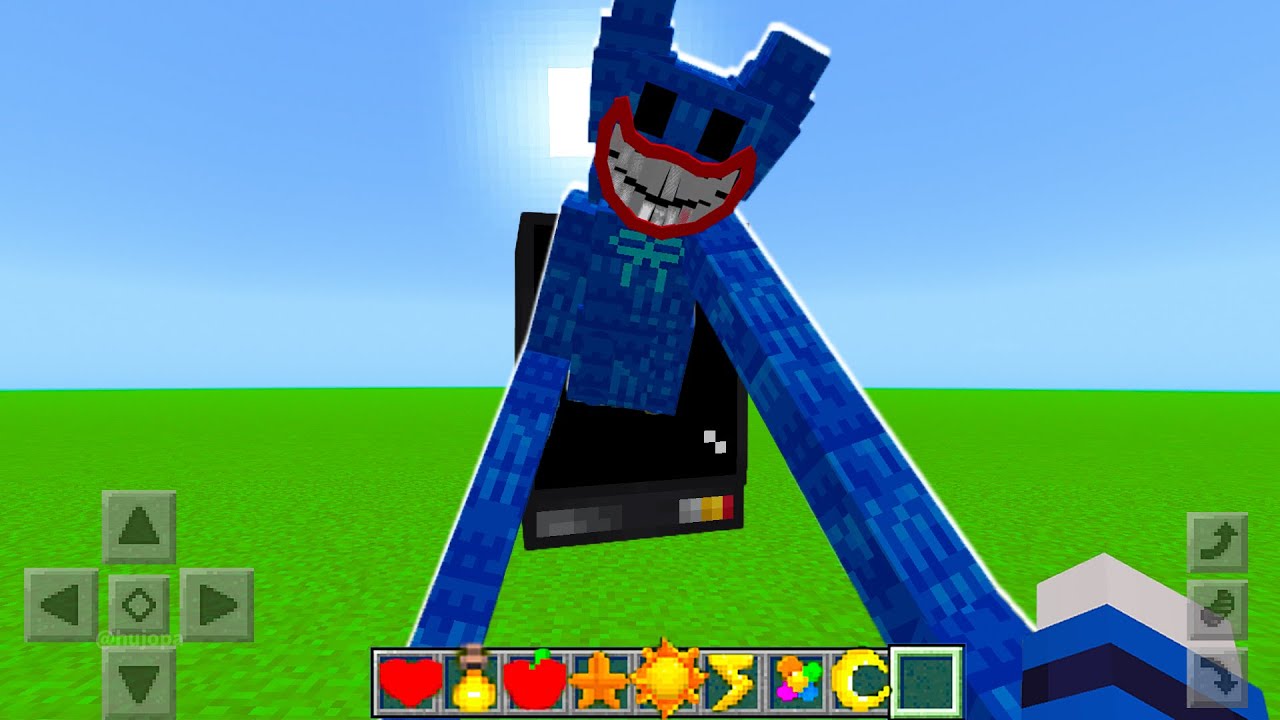 NIGHTNARE HUGGY WUGGY CUTSCENES in MINECRAFT PE ADDON UPDATE Poppy ...