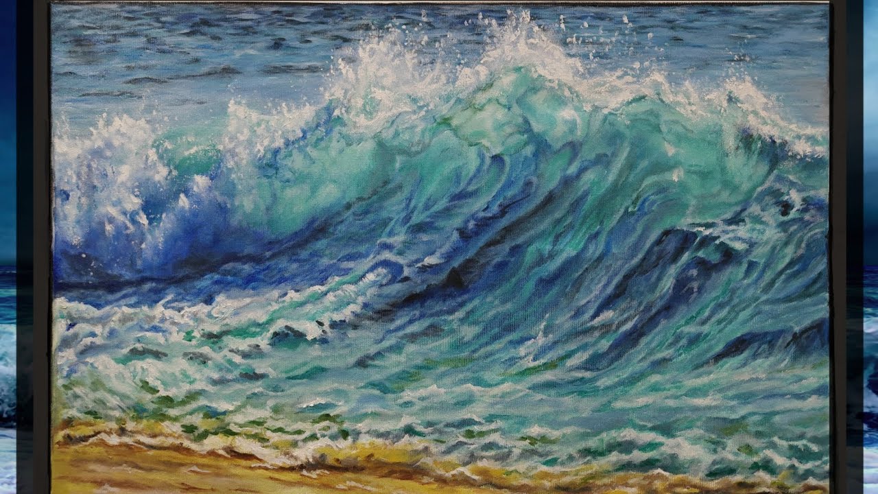 Oil Painting: Realistic Waves - YouTube