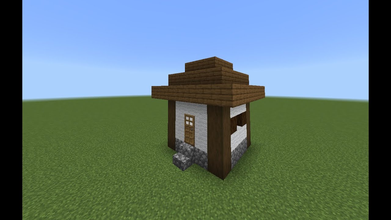 How to build my Custom Village House (Minecraft Tutorial 1) - YouTube