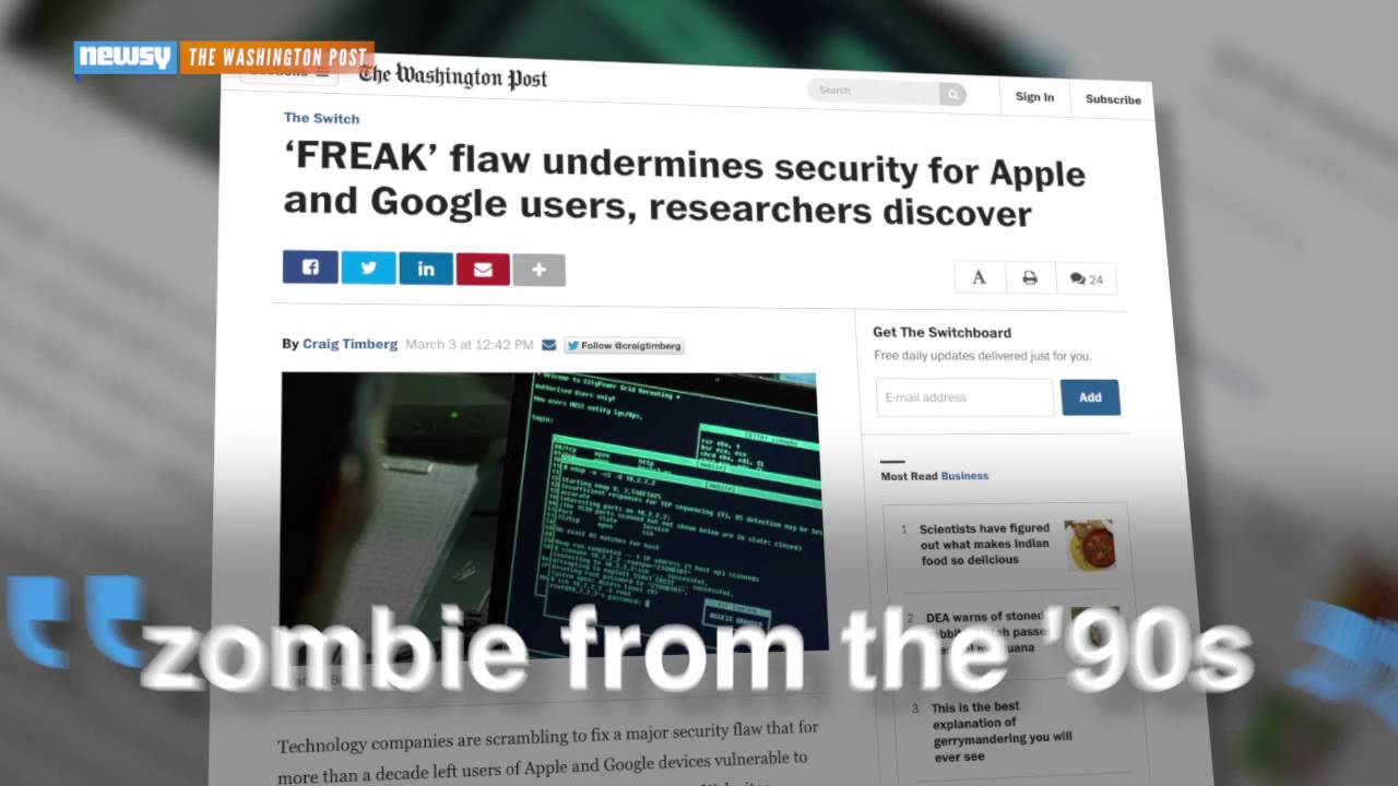 'FREAK' Attack Courtesy Of Age-Old Government Policies - YouTube