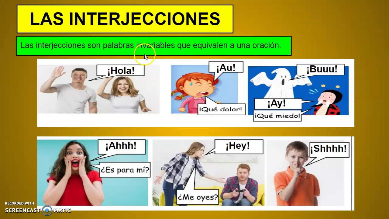 Las interjecciones - YouTube